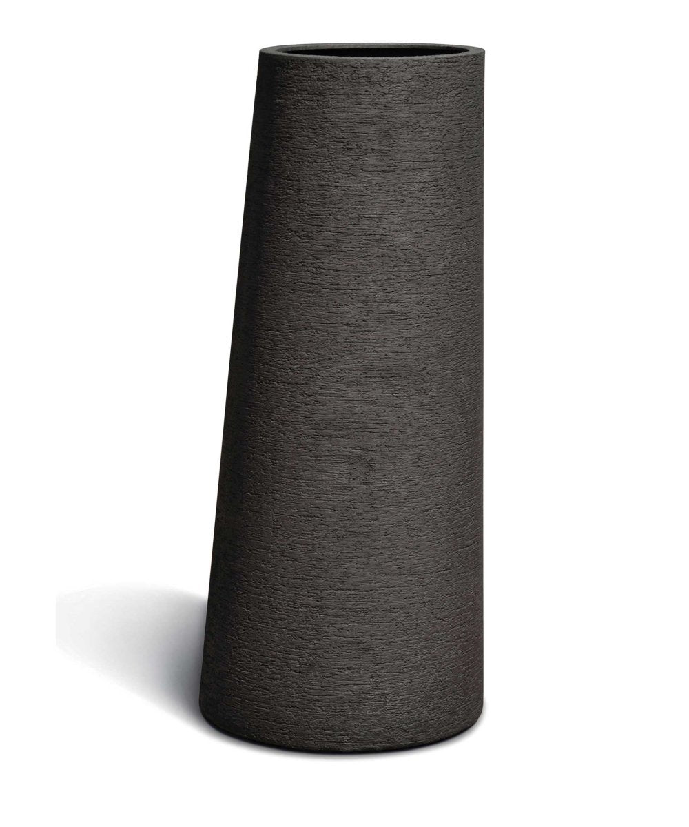 Pflanzkübel ESCHBACH Asymmetric Vase | Terra Collection | Black Sand